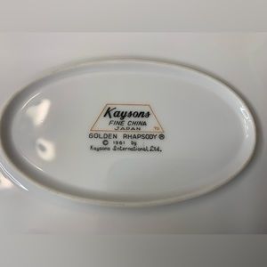 Kaysons | Dining | 961 Kaysons Golden Rhapsody Fine China 12 Inch ...